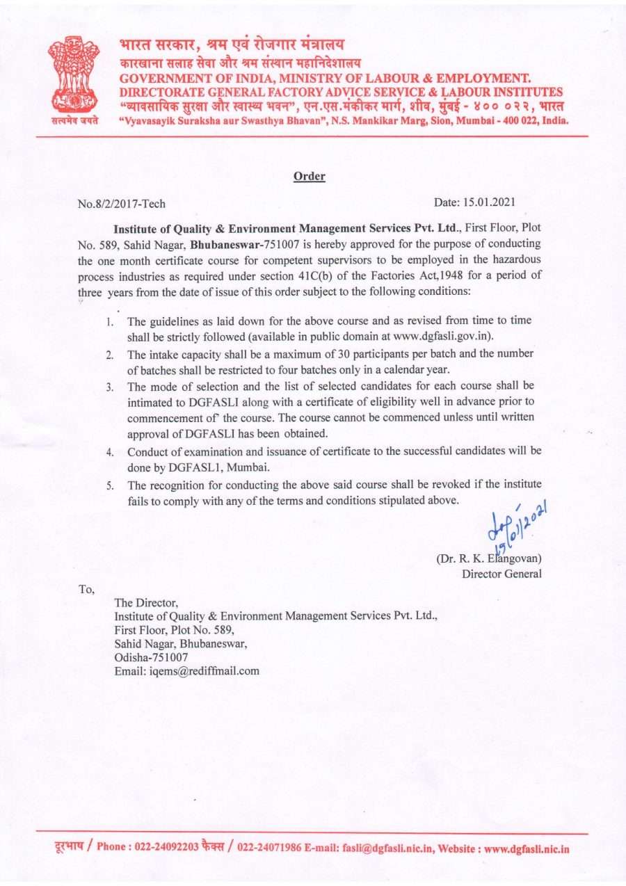 Government Of India, Ministry Of Labour & Employment. Directorate ...